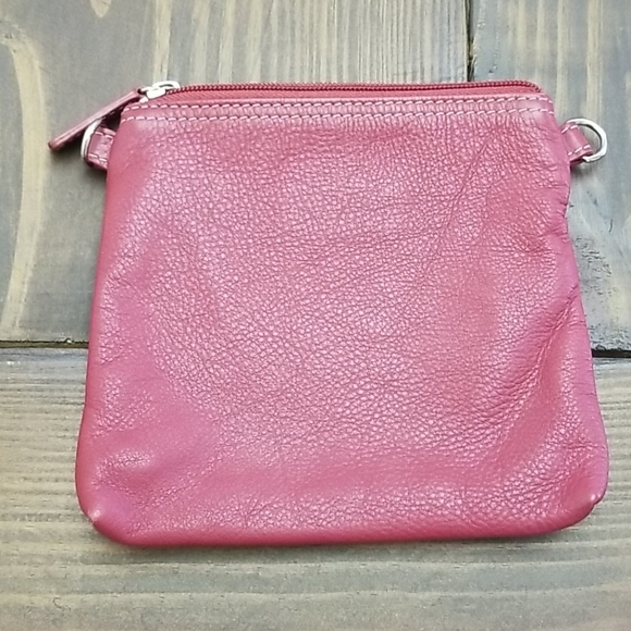 Levenger | Bags | Levenger Small Red Leather Pouch | Poshmark